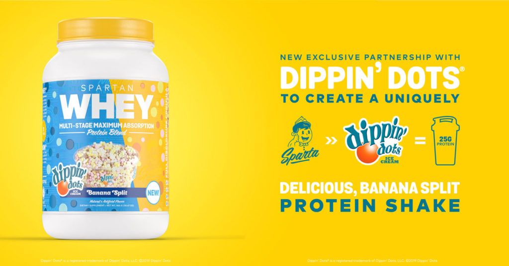Sparta Nutrition Authentic Dippin' Dots Banana Split Protein Is Coming