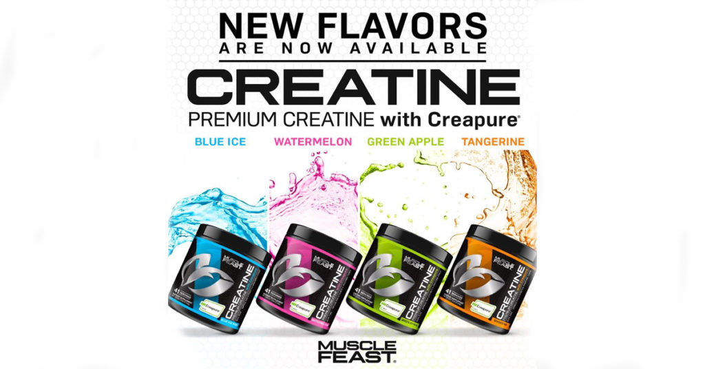 Muscle Feast Introduces 4 New Flavors of Creatine Monohydrate