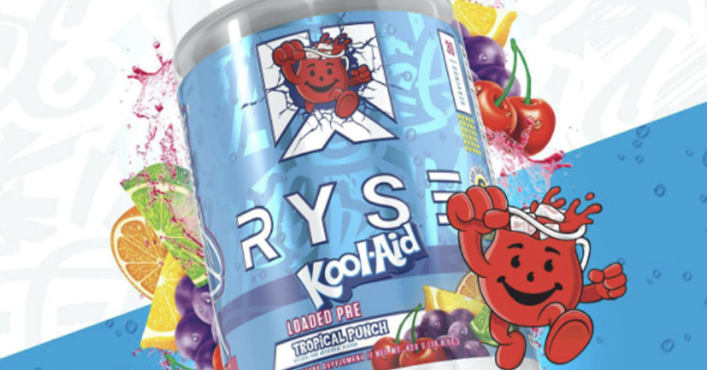 RYSE X Kool-Aid Tropical Punch Loaded Pre On The Way