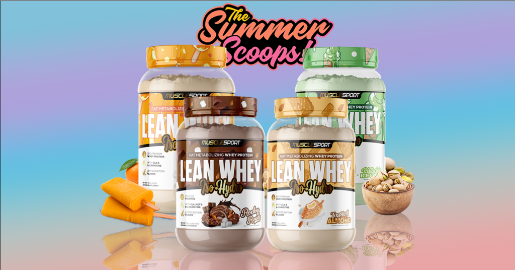 MuscleSport Announces Summer Scoops With Four Lean Whey Summer Flavors
